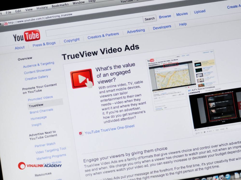 Quảng cáo Trueview trên Youtube là gì?